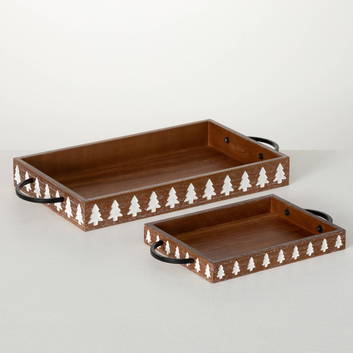 Pine Tree Wood Serving Tray – Studio 9 Design Decor, LLC